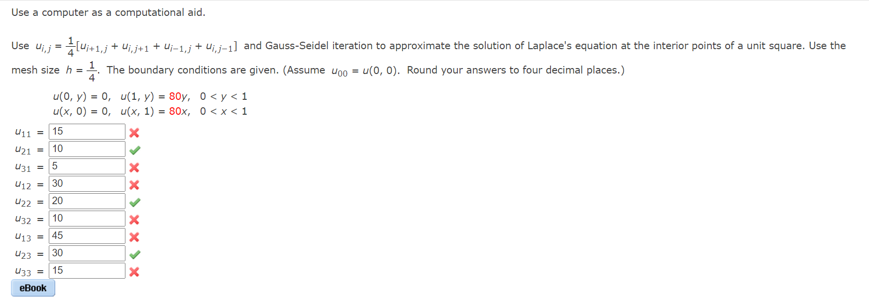 Solved Use a computer as a computational aid. + Use wij = 1 | Chegg.com