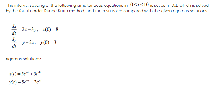 Solved The interval spacing of the following simultaneous | Chegg.com