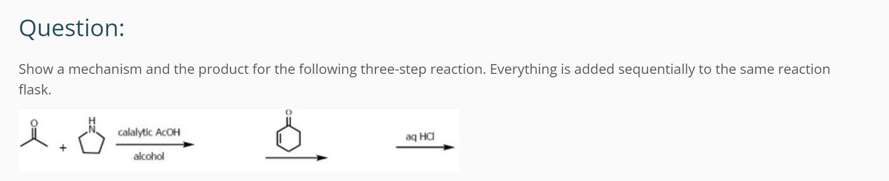 Solved Show a mechanism and the product for the following | Chegg.com