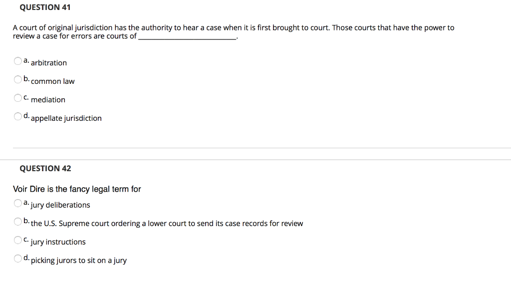 Solved QUESTION 37 A pre-trial motion that asks the court | Chegg.com
