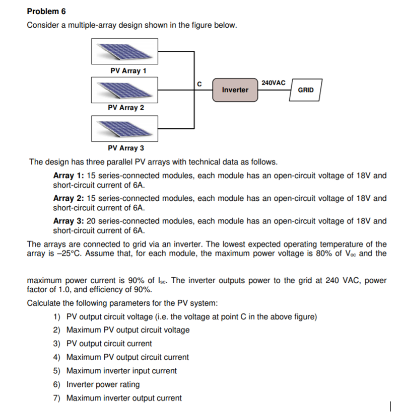 Problem 6 Consider a multiple-array design shown in | Chegg.com