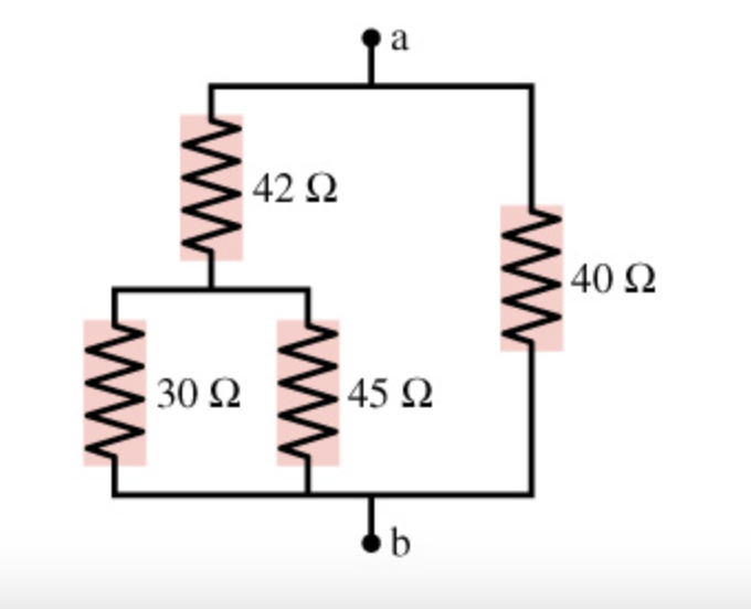 Solved What is the equivalent resistance between points a | Chegg.com