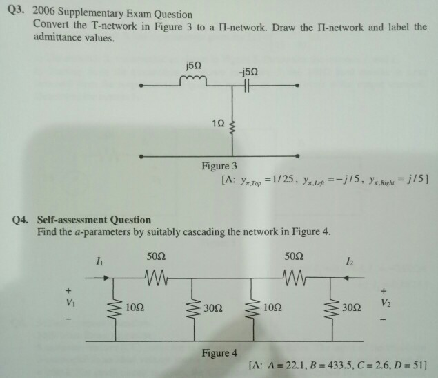 Solved Tutorial 4: Two-port Networks Q1. a) Find the | Chegg.com Solved Tutorial 4: Two-port Networks Q1. a) Find the | Chegg.com