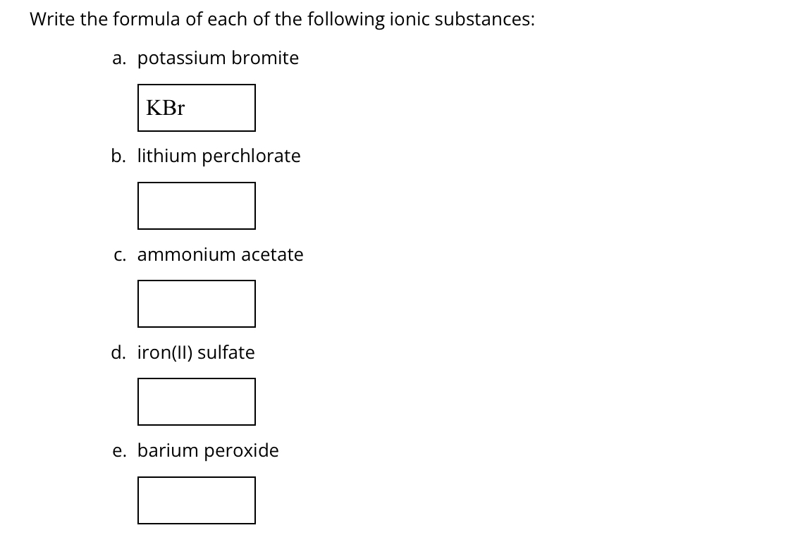 Solved a. Choose the correct name and write the correct | Chegg.com