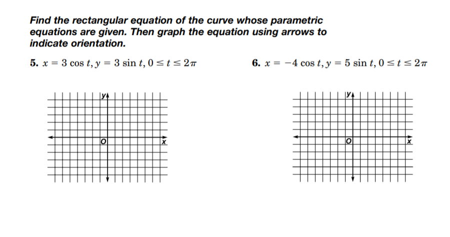 Solved Find the rectangular equation of the curve whose | Chegg.com