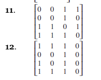 Solved draw a graph with the given adjacency matrix for | Chegg.com
