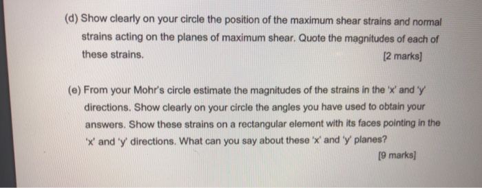 Solved QA2 At a point in a structure the following strain | Chegg.com
