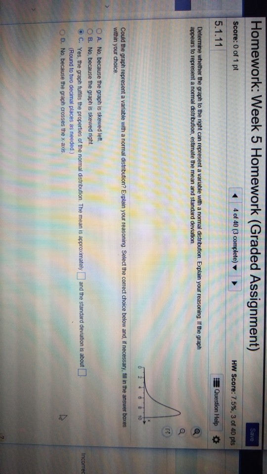 Solved Homework: Week 5 Homework (Graded Assignment) score: | Chegg.com
