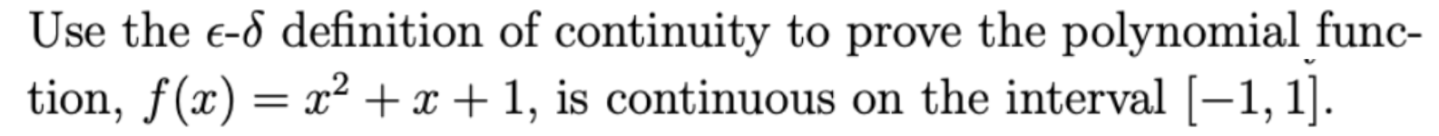 Solved Use the e-8 definition of continuity to prove the | Chegg.com