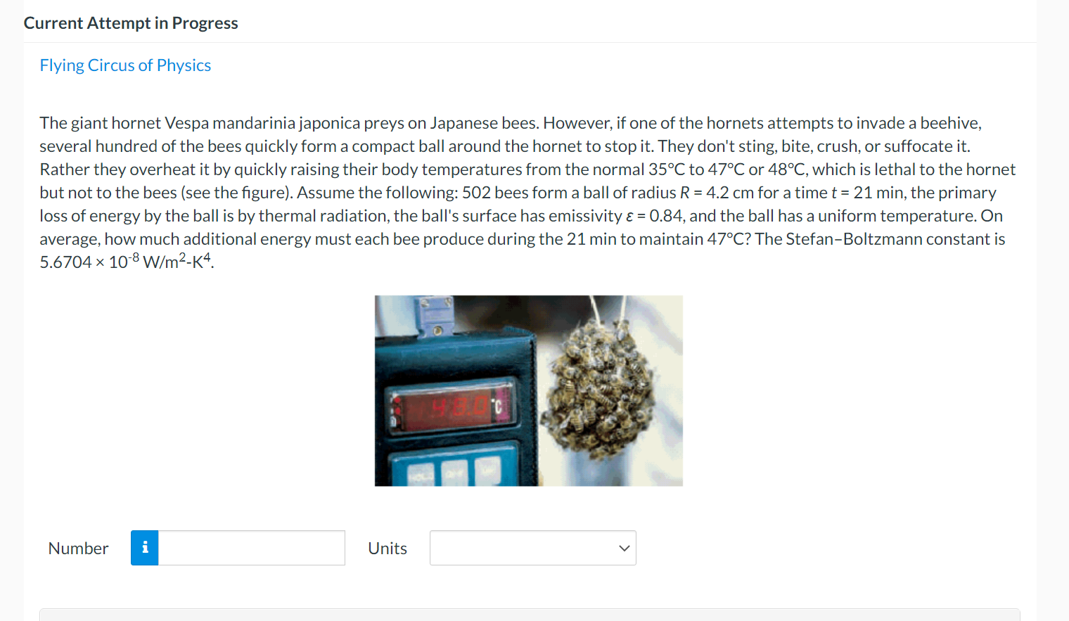 Solved Current Attempt in Progress Flying Circus of Physics | Chegg.com