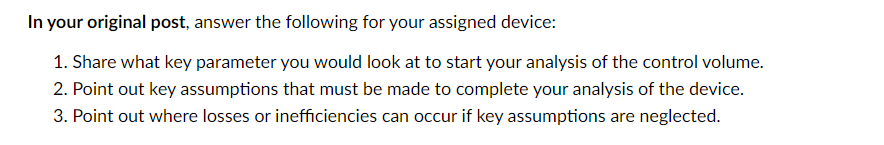In your original post, answer the following for your | Chegg.com
