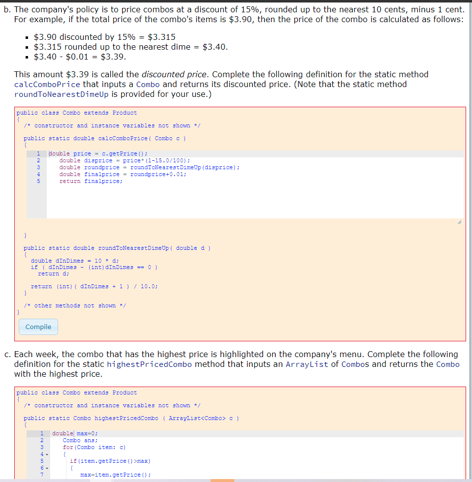Solved 3. A fast-food company sells both individual items | Chegg.com