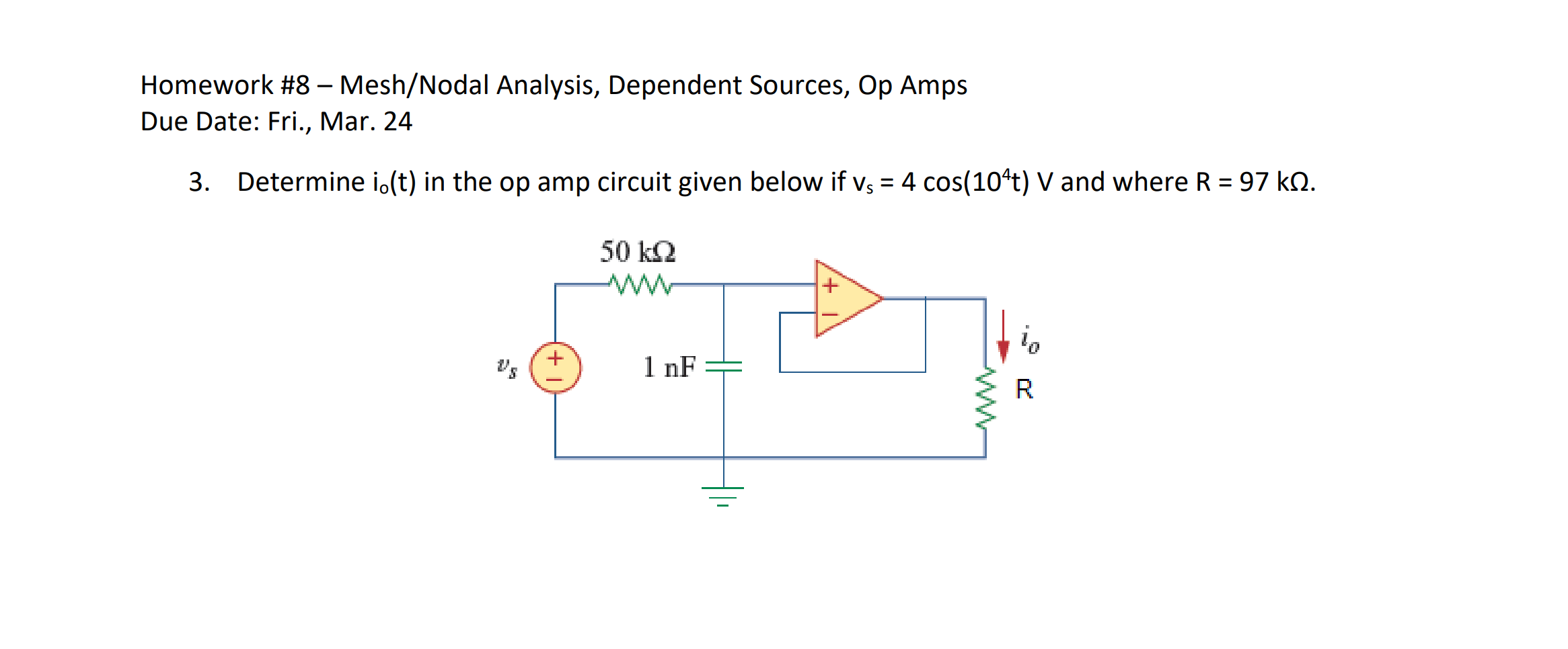 Solved Homework \#8 - Mesh/Nodal Analysis, Dependent | Chegg.com Solved Homework \#8 - Mesh/Nodal Analysis, Dependent | Chegg.com