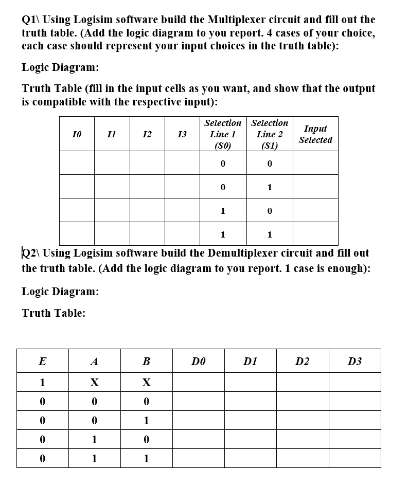 Solved Active High Decoder- AND Gate (Software Experiment) - | Chegg.com