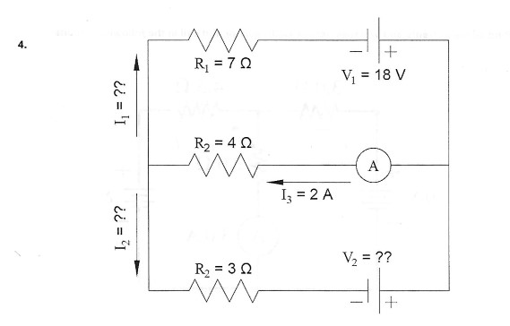 Solved Find all the currents and voltages across each | Chegg.com