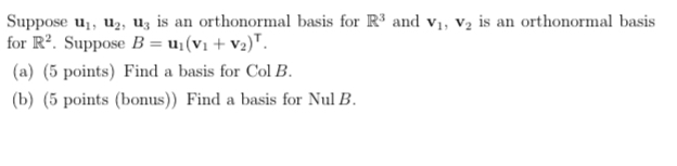 Solved Suppose u1,u2,u3 is an orthonormal basis for R3 and | Chegg.com