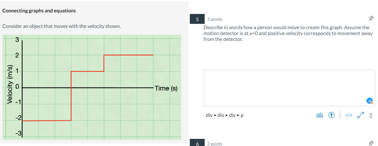 Solved Connecting graphs and equationsConsider an object | Chegg.com