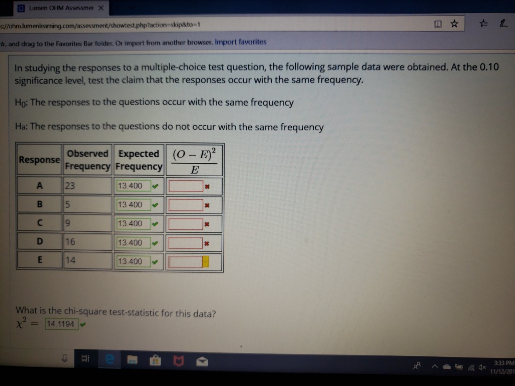 Solved Lumen OHM Assessmer X | Chegg.com