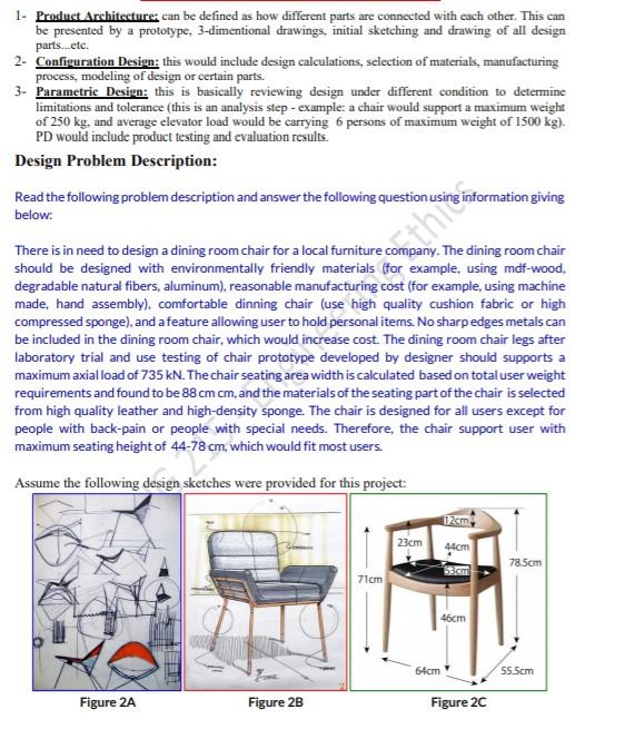 Solved Mini Design Case - Arcmchair Design process. Homework | Chegg.com