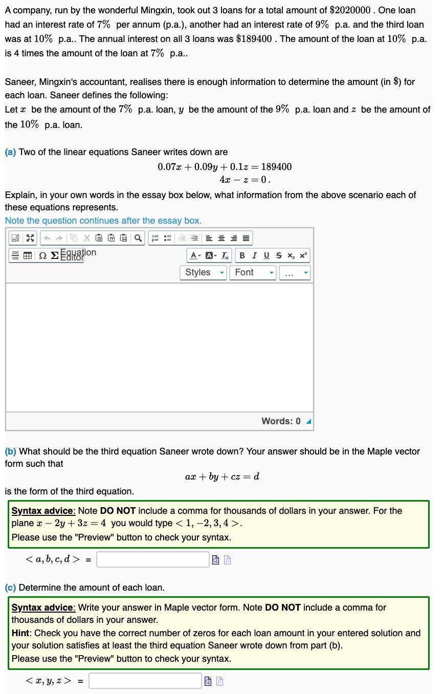 Solved AOB is a triangle. P is an internal point on the line | Chegg.com