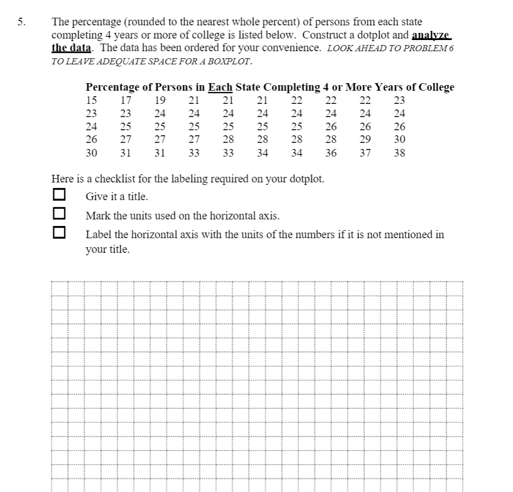 Solved 5. The percentage (rounded to the nearest whole | Chegg.com