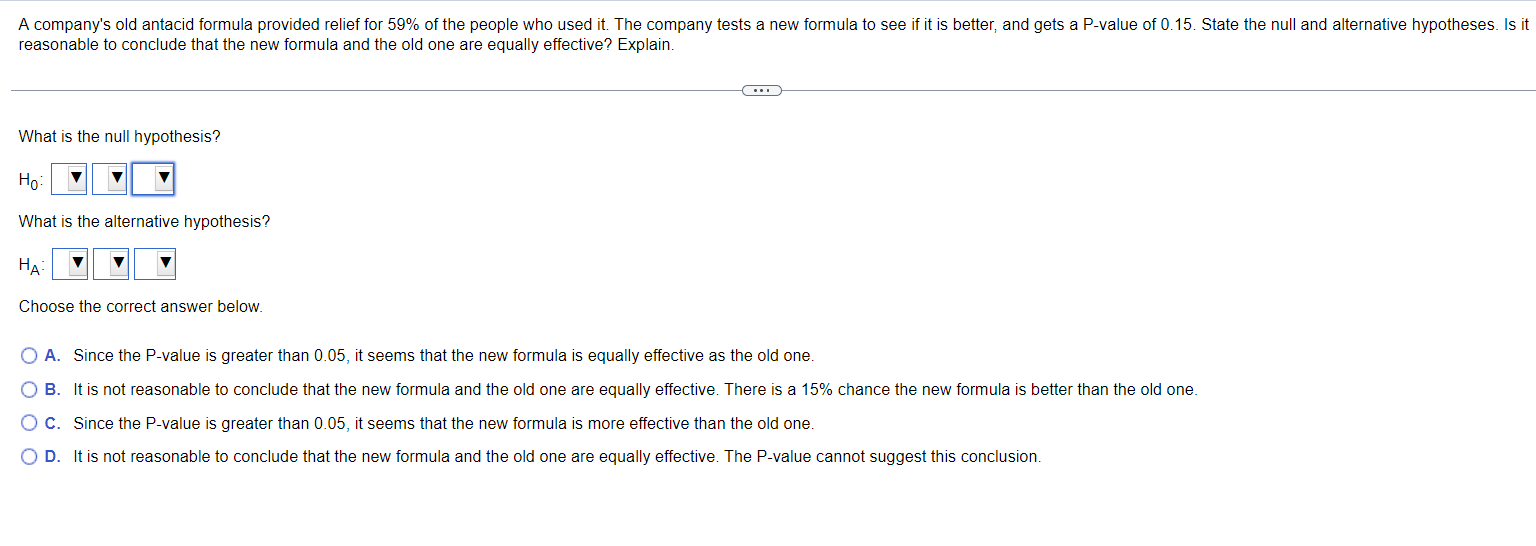 Solved reasonable to conclude that the new formula and the | Chegg.com