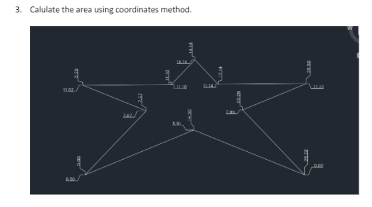 Solved Calulate the area using coordinates method. | Chegg.com Solved Calulate the area using coordinates method. | Chegg.com