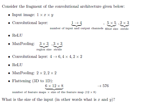 Solved Consider the fragment of the convolutional | Chegg.com