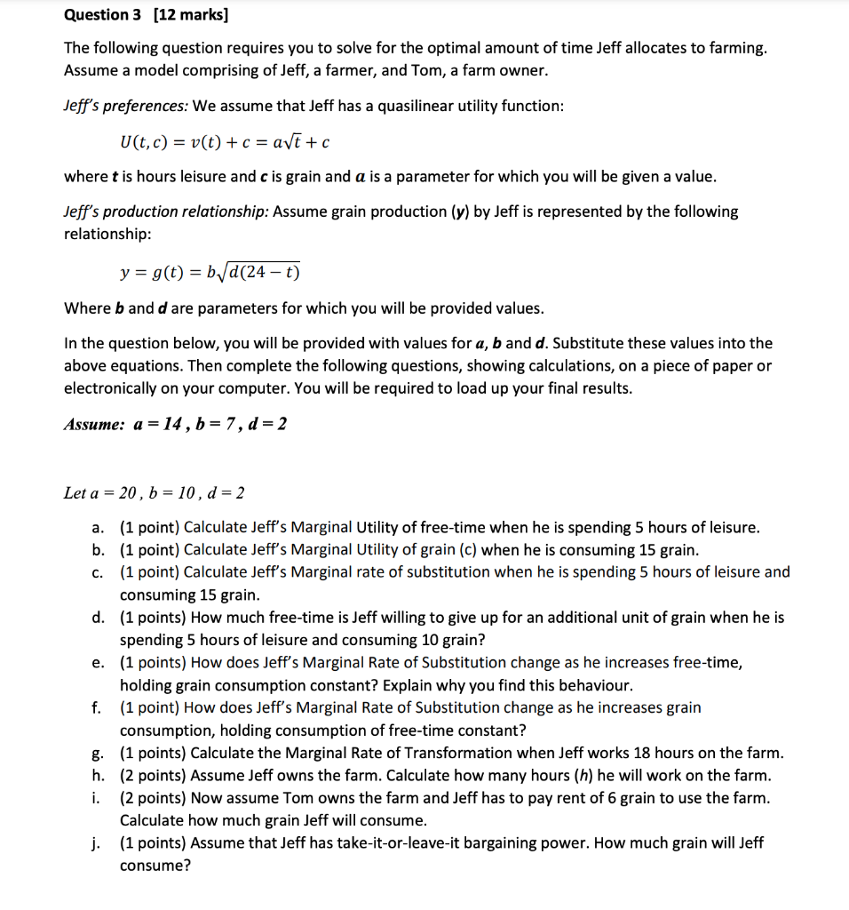 Solved The following question requires you to solve for the | Chegg.com