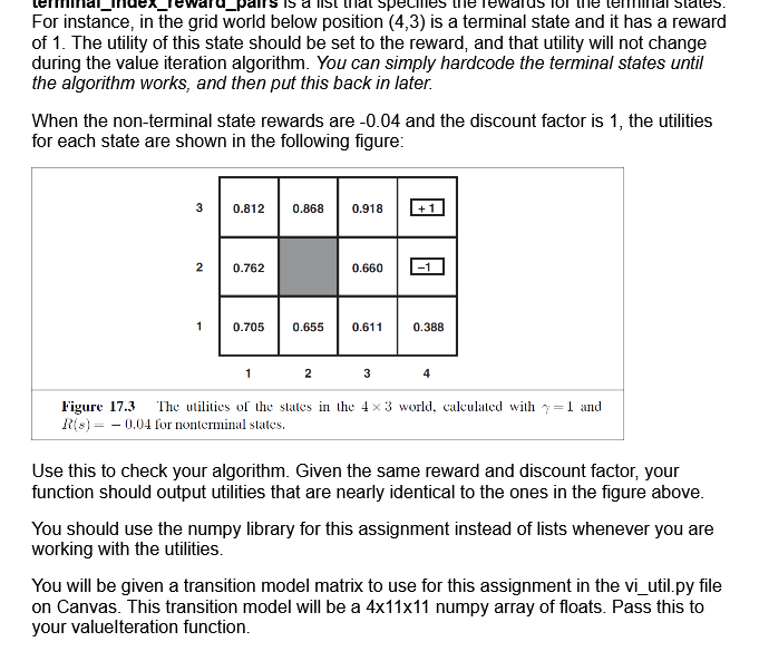 Solved Implement the Value Iteration algorithm shown in the | Chegg.com