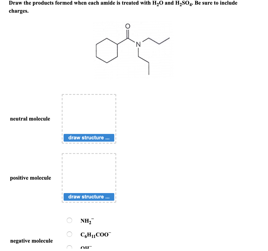 Solved Draw the products formed when each amide is treated | Chegg.com