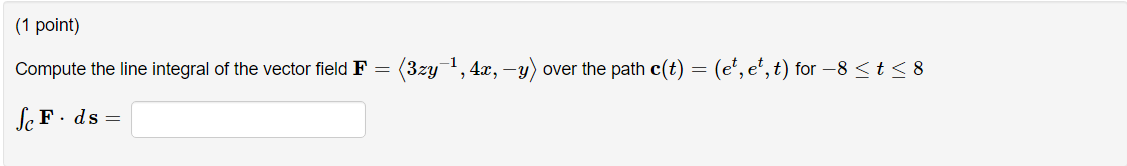 Solved Compute the line integral of the vector field | Chegg.com