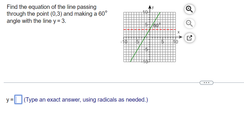 Solved Find the equation of the line passing through the | Chegg.com