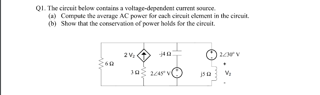 Solved Q1. The circuit below contains a voltage-dependent | Chegg.com