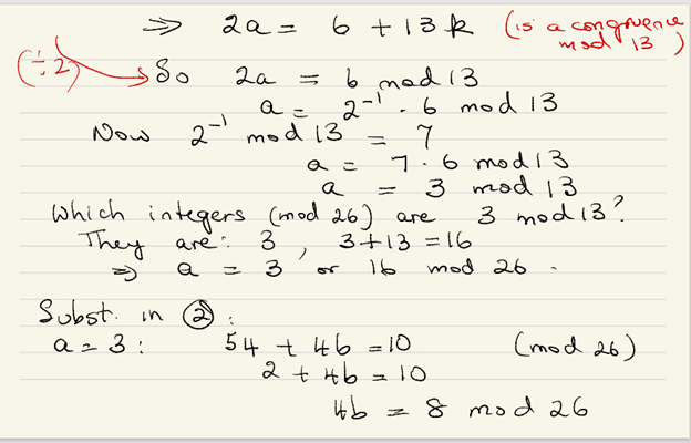 Solved . A message was encrypted using a 2x2 Hill cipher. We | Chegg.com