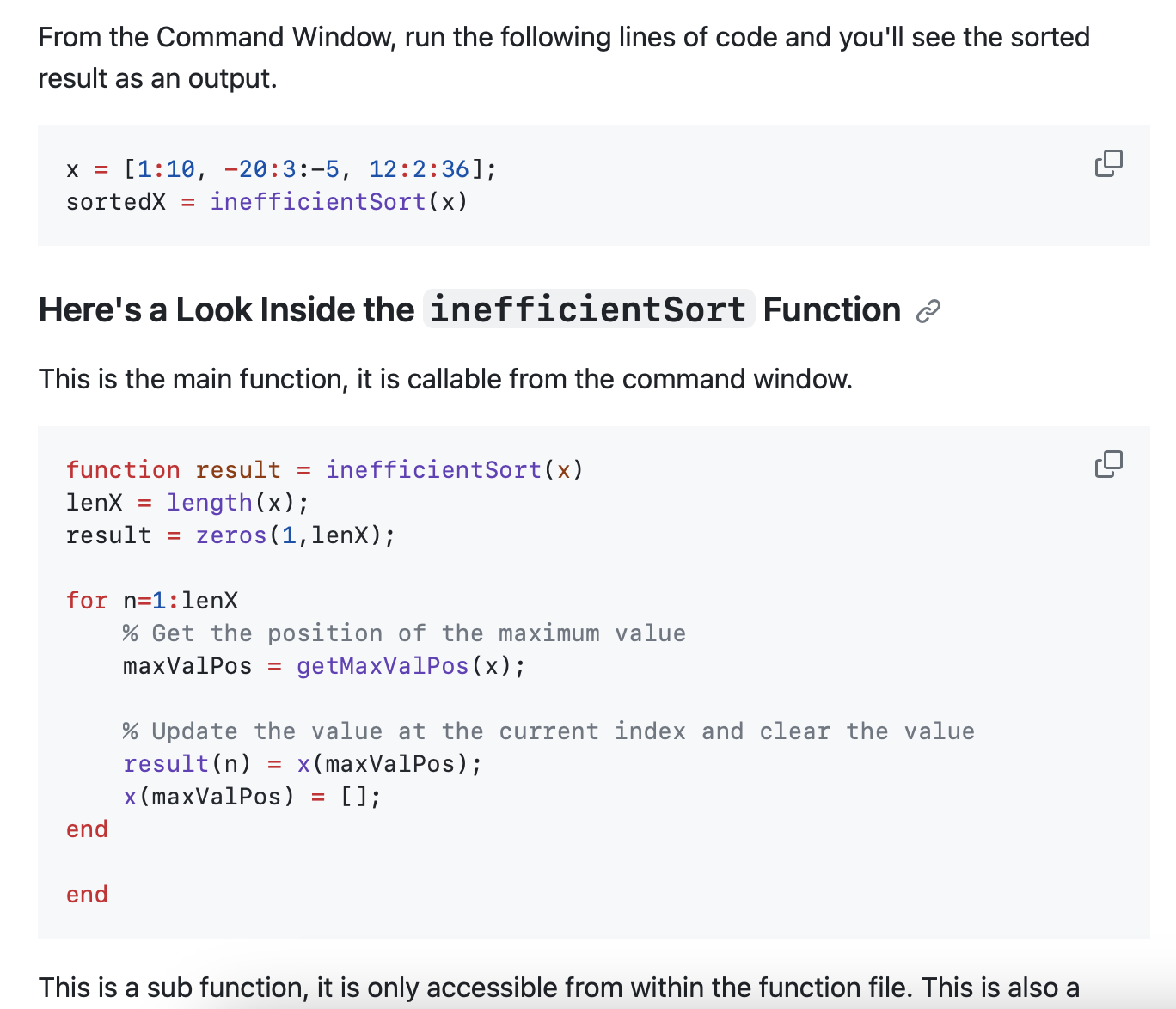 Solved This is an example of a very inefficient sorting | Chegg.com