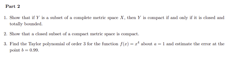 Solved Question 1 please! Both ways as it is an iff | Chegg.com