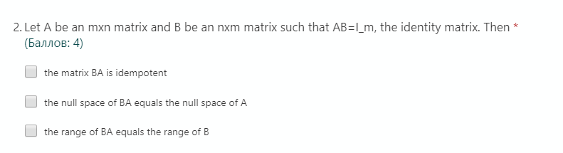 Solved 2. Let A be an mxn matrix and B be an nxm matrix such | Chegg.com