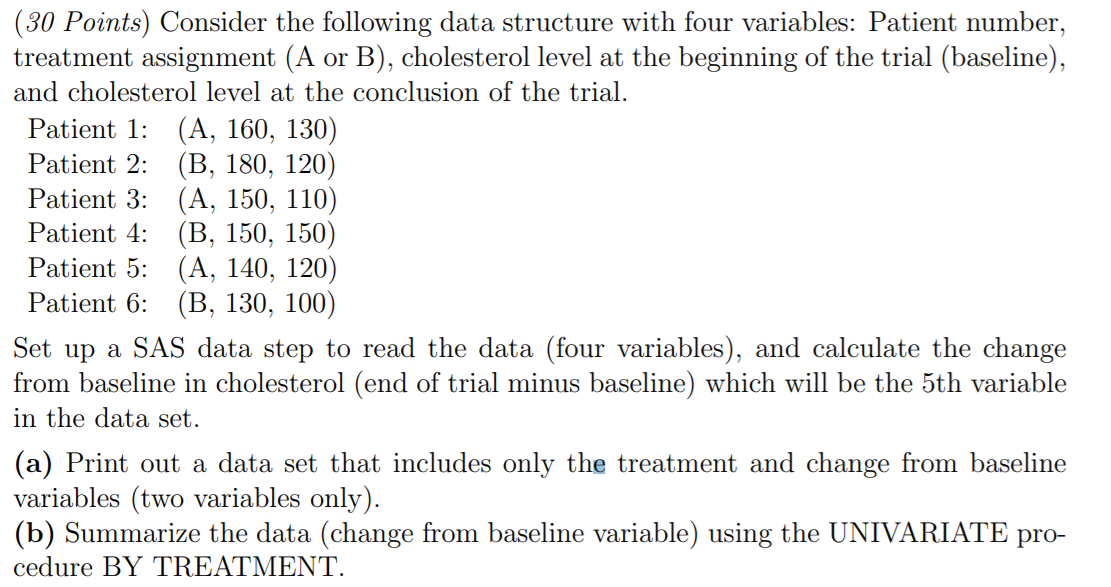 (30 Points) Consider the following data structure | Chegg.com