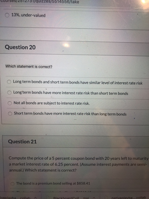 Solved eourses)25127317quizżes/5514556/take 13%, undervalued | Chegg.com