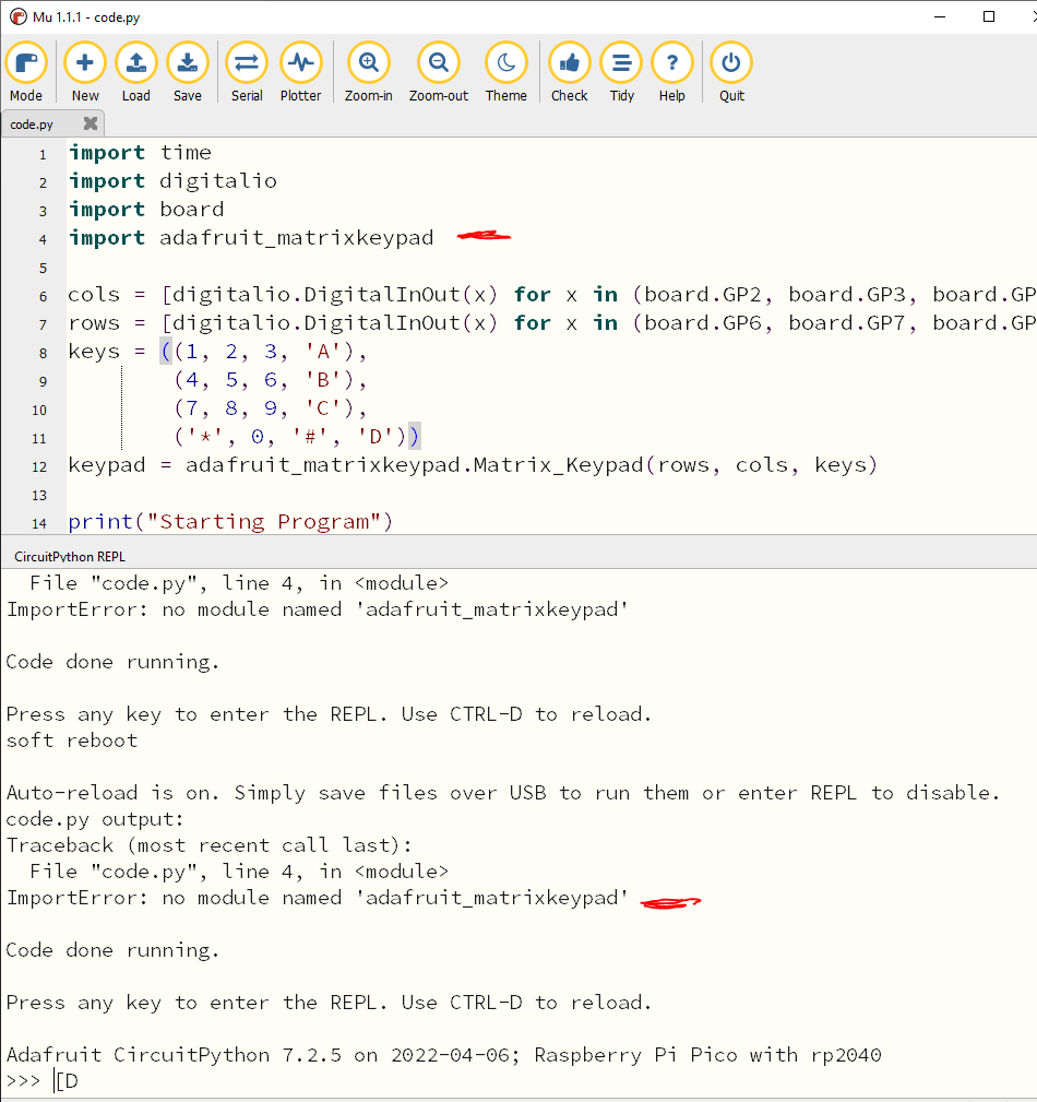 Solved Trying to program the Raspberry Pi Pico with circuit | Chegg.com