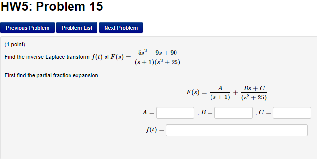 Solved HW5: Problem 15 Previous Problem Problem List Next | Chegg.com