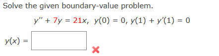 Solved Solve the given boundary-value problem. | Chegg.com