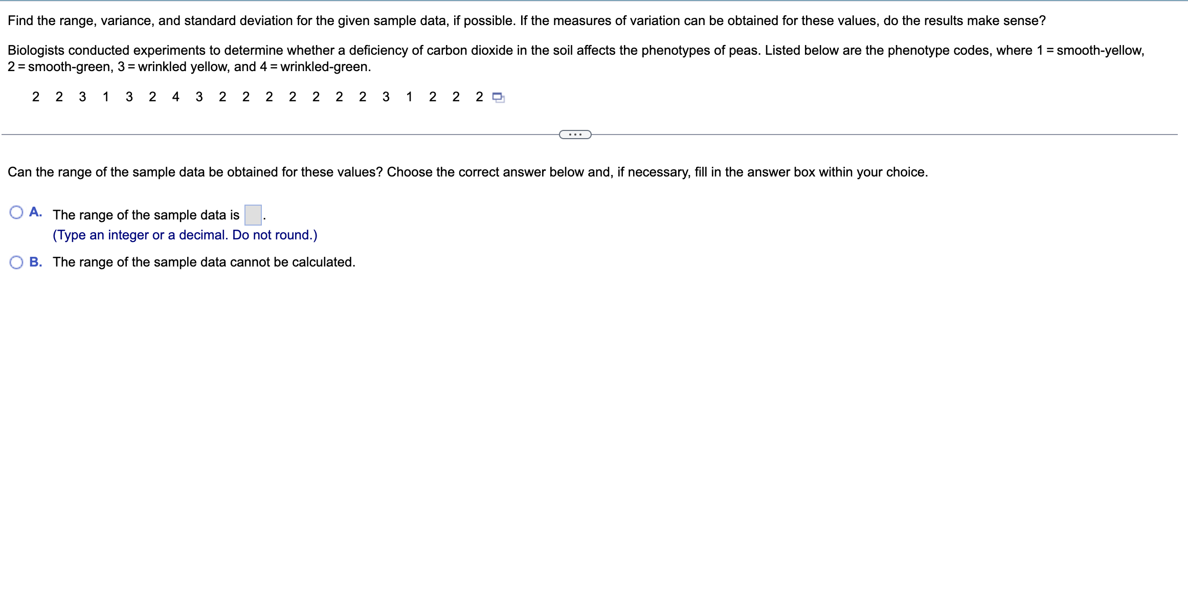 Solved 2 = ﻿smooth-green, 3 = ﻿wrinkled yellow, and 4 = | Chegg.com