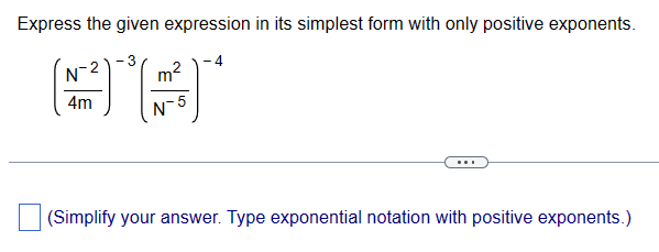 Solved Express the given expression in its simplest form | Chegg.com