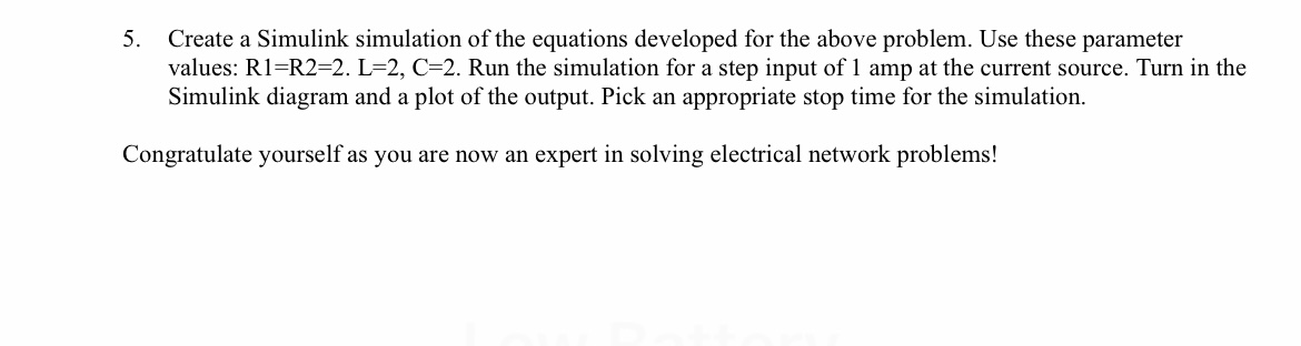 Solved 5. Create a Simulink simulation of the equations | Chegg.com
