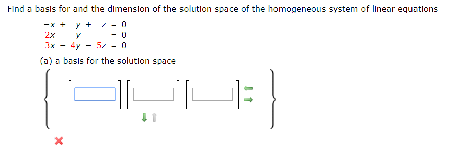 Solved Find a basis for and the dimension of the solution | Chegg.com