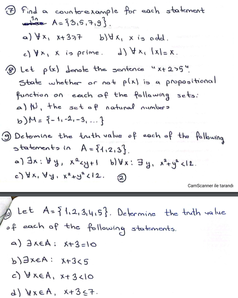 Solved Find counteraxemple for each statement in | Chegg.com
