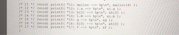 Solved 1. Given the following program, specify the order of | Chegg.com