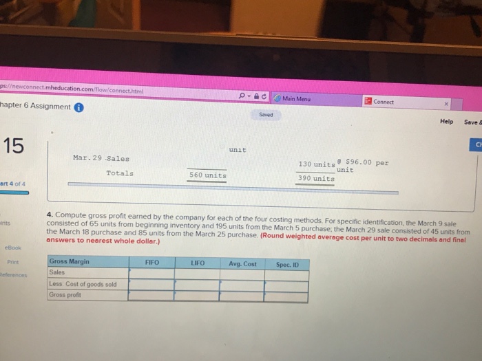 Solved connect.html Connect ent Saved Help Sa Warnerwoods | Chegg.com